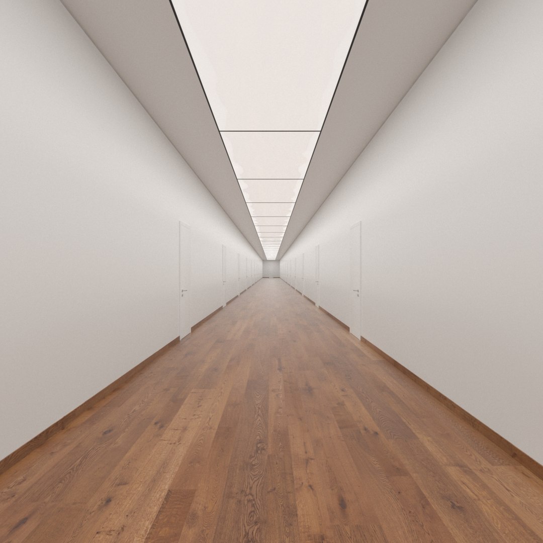 Hallway Scene 3D Model - TurboSquid 1345561