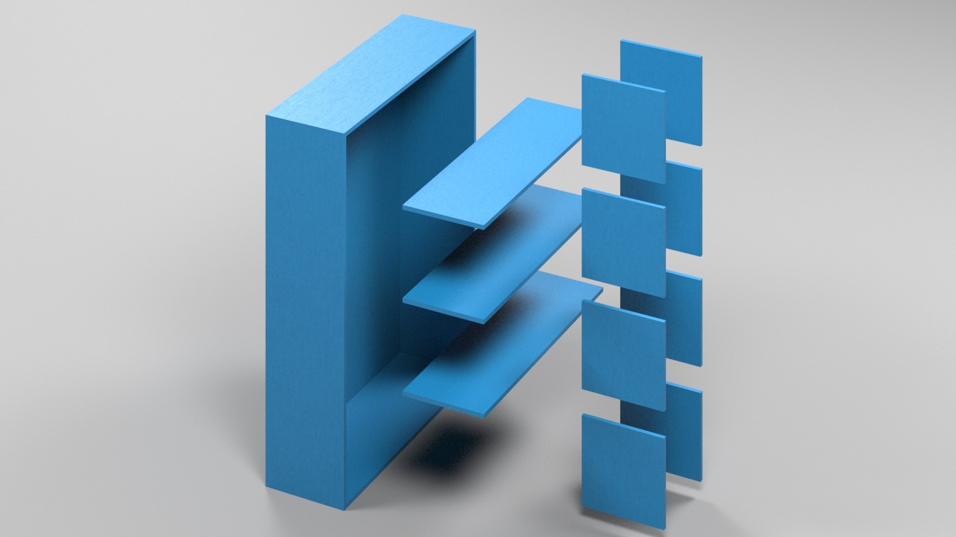 Box Shelves Model - TurboSquid 2241270