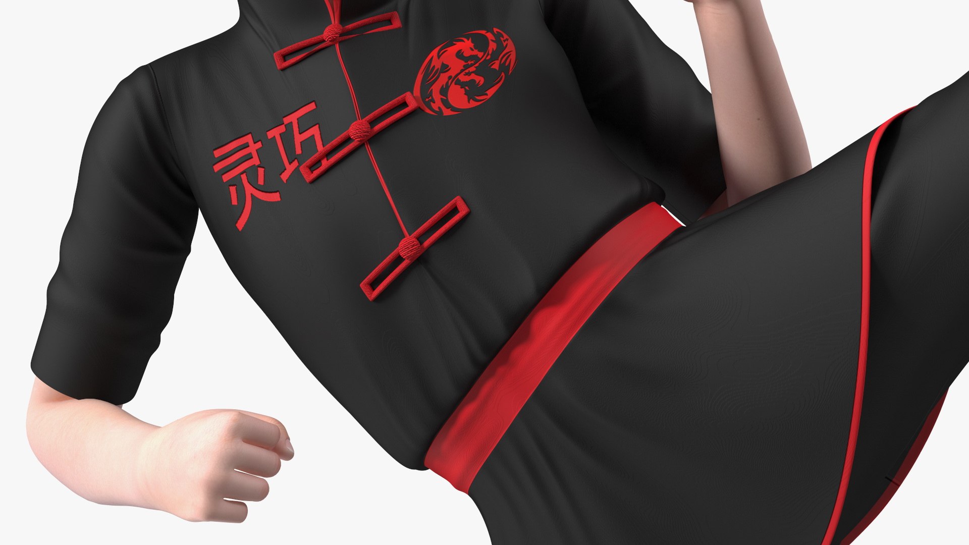 3D Asian Child Boy Kung Fu Kick Model - TurboSquid 1980911