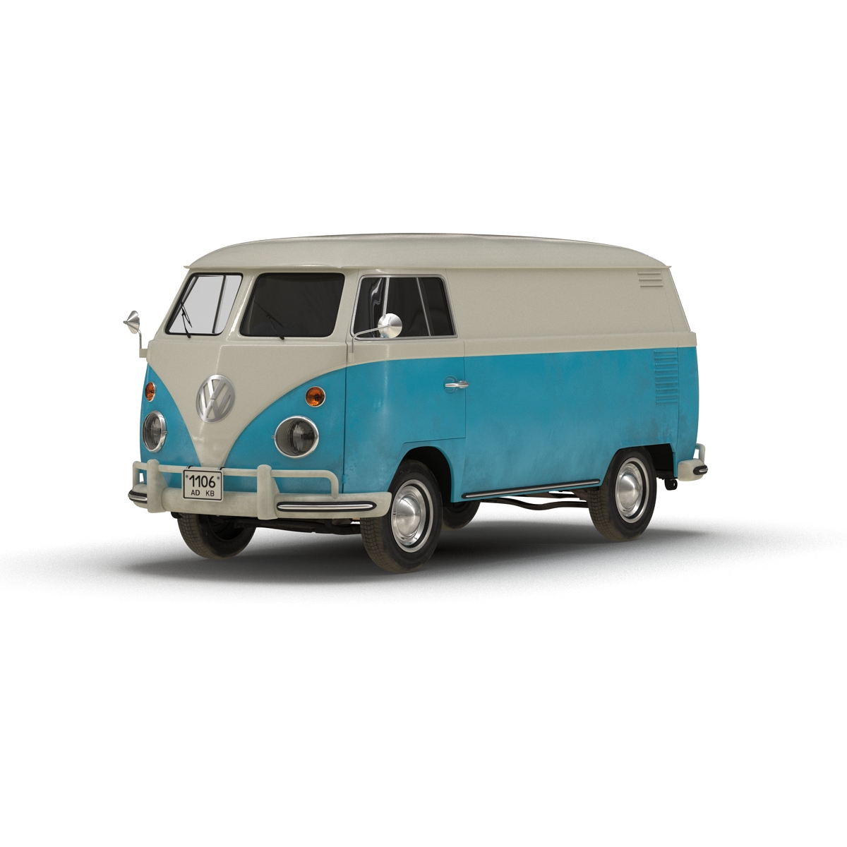 Volkswagen Type 2 Panel Van Rigged Blue 2 3D模型3D模型 - TurboSquid 984693