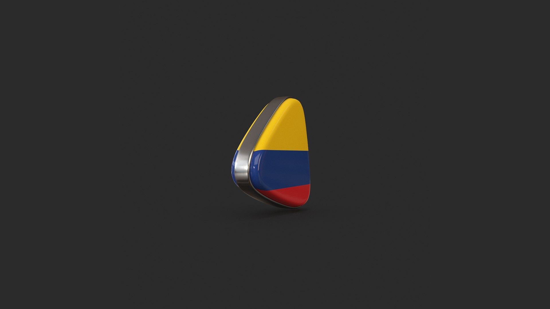 Colombia Flag Icon 3D - TurboSquid 2058917