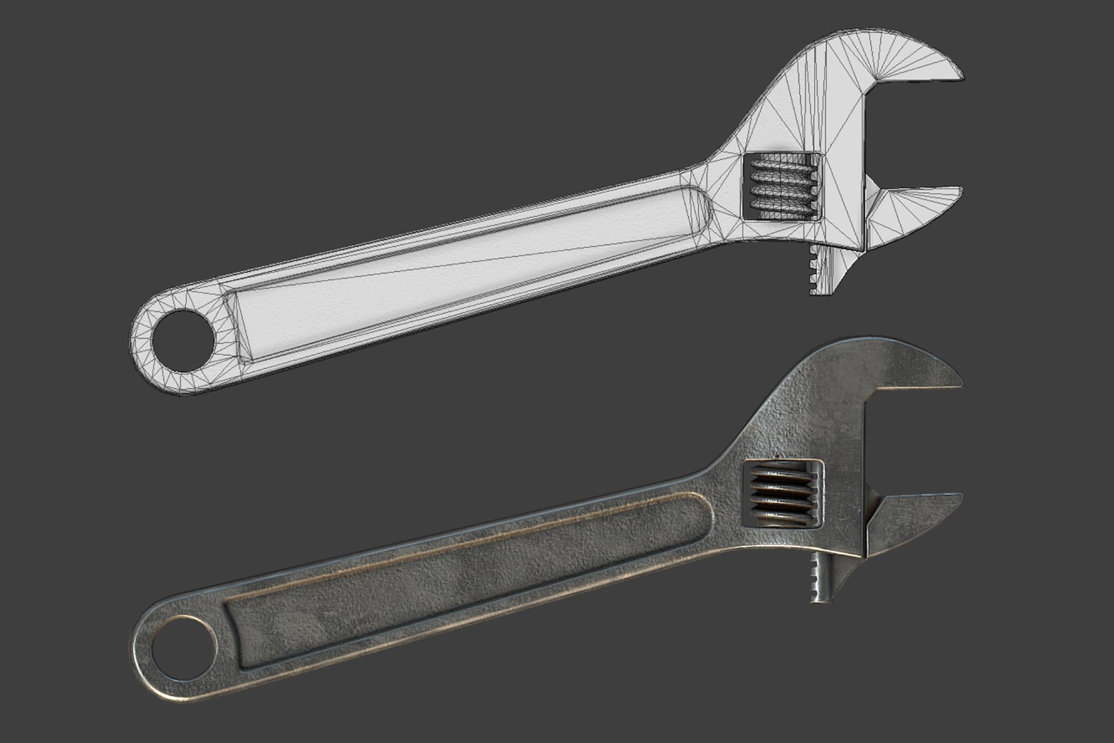 Adjustable Wrench 3D Model - TurboSquid 1367573