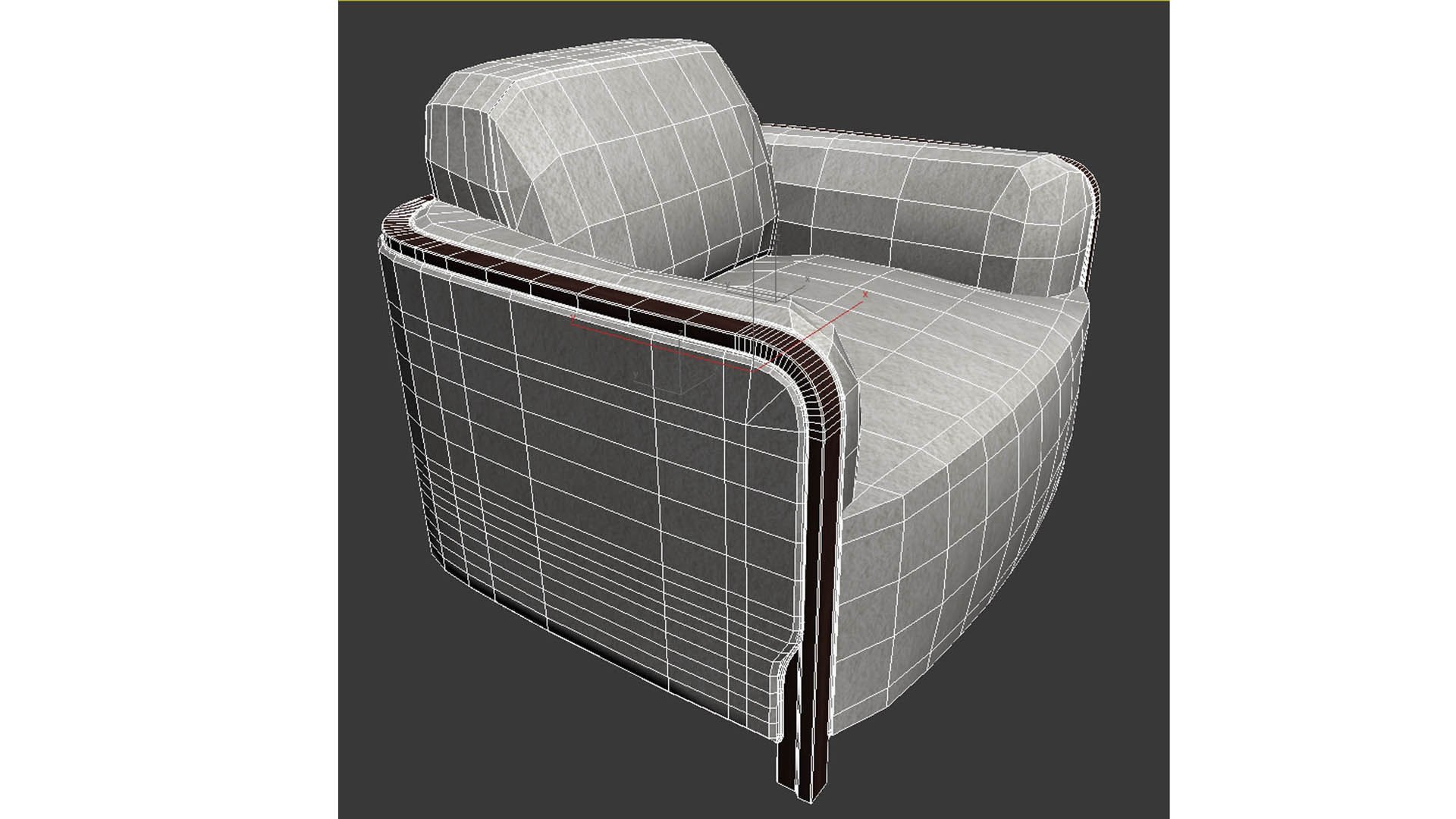 3D Model Atelier Purcell Artus Lounge Chair - TurboSquid 2208316