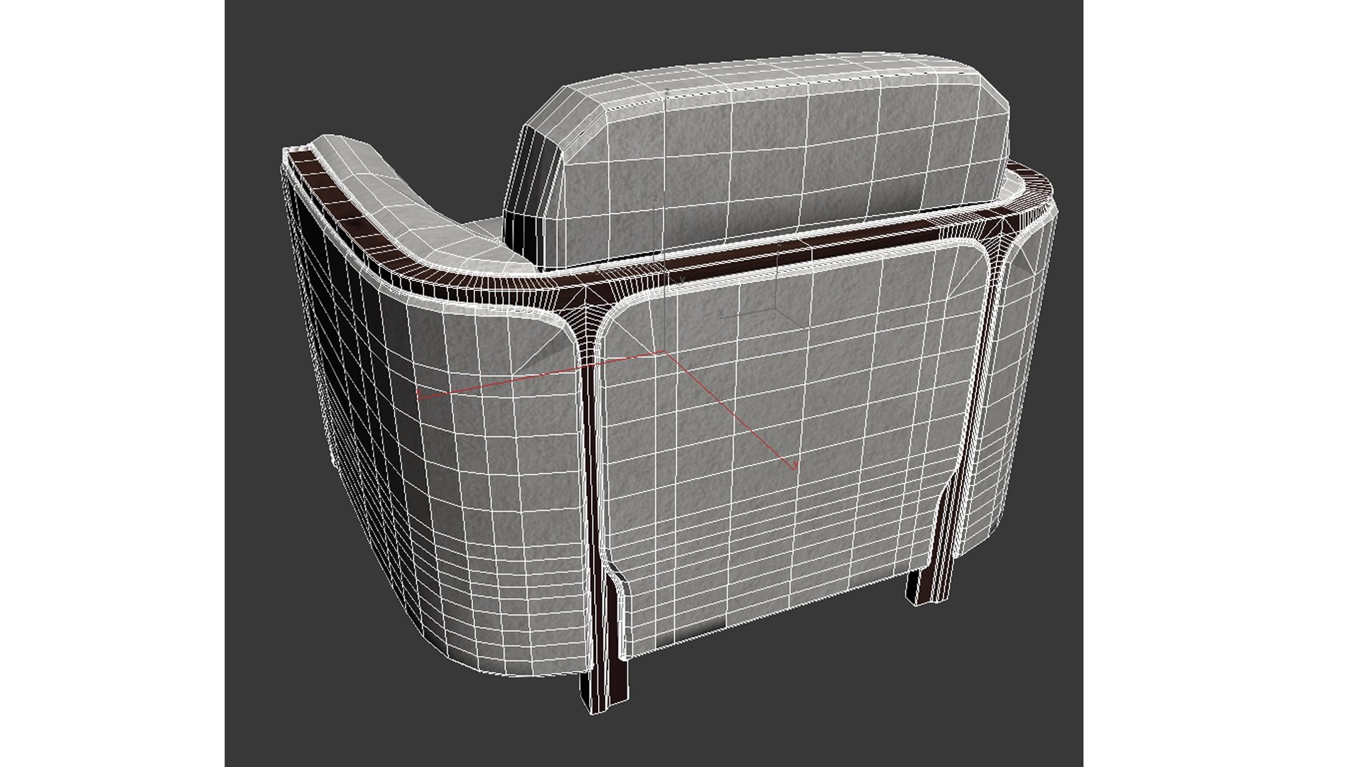 3D Model Atelier Purcell Artus Lounge Chair - TurboSquid 2208316