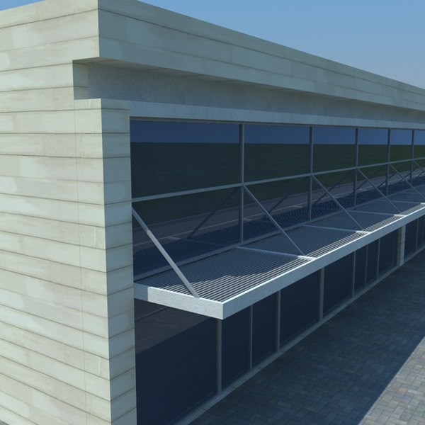 3d model factory building