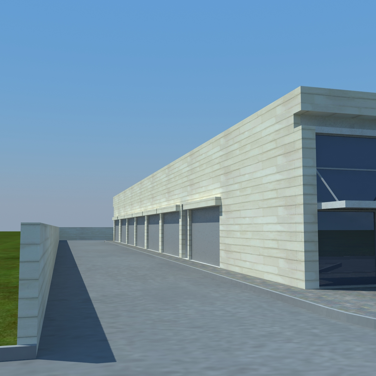3d model factory building