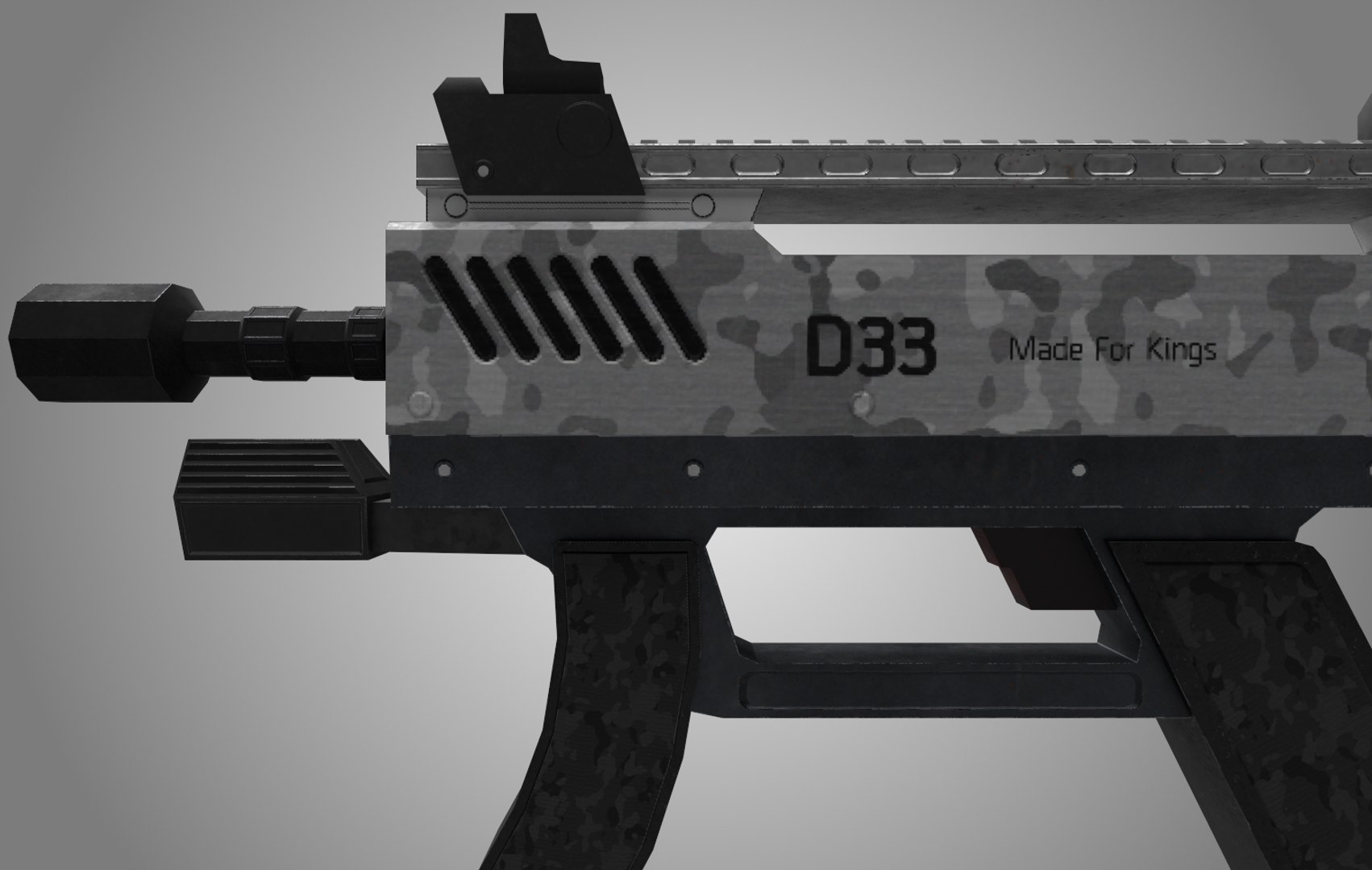D33 Assault Rifle - 3D Model - TurboSquid 1398873