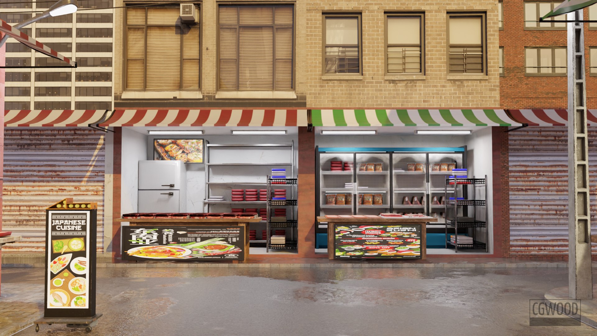 3D Seafood Market - TurboSquid 2288668