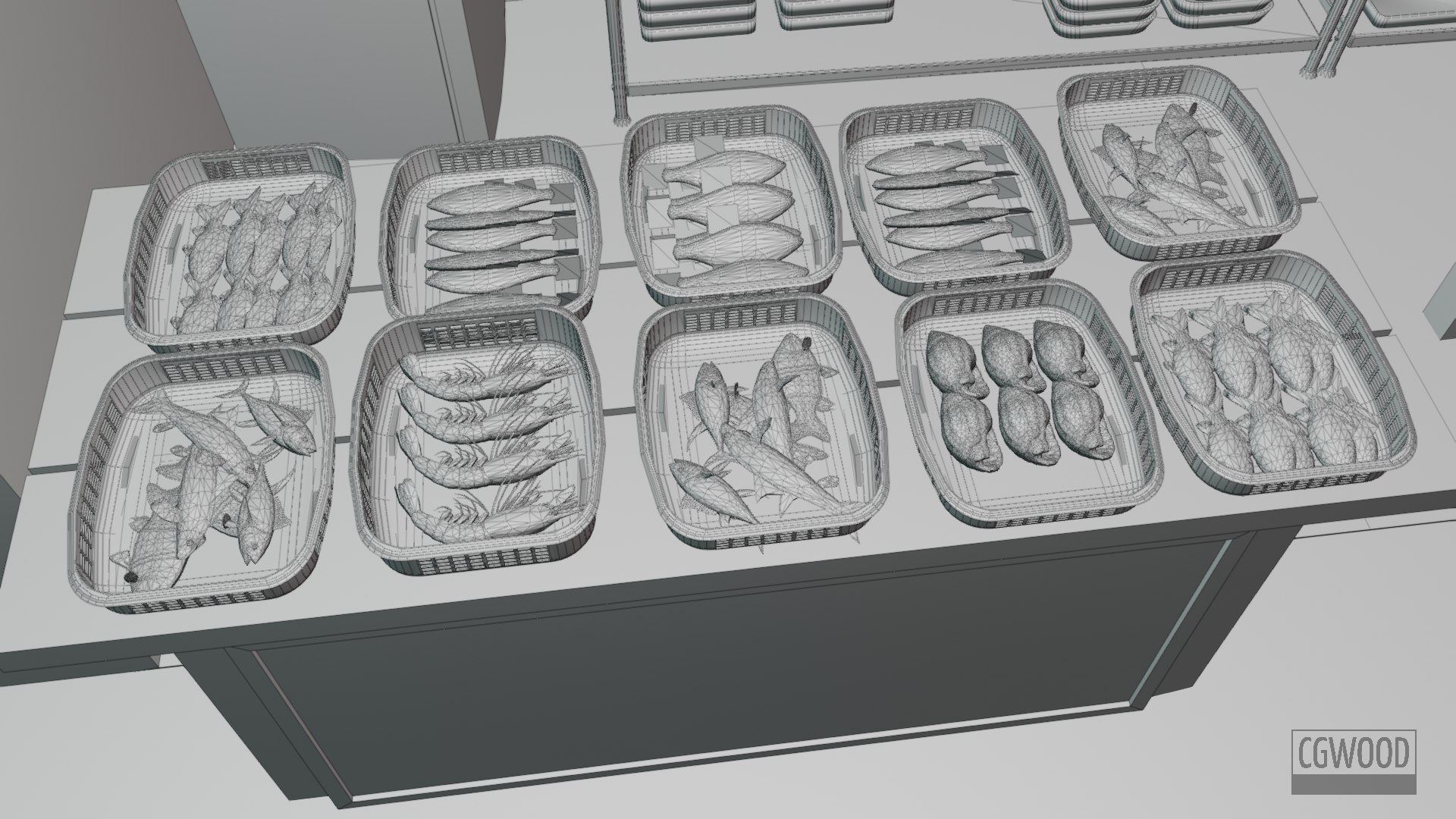 3D Seafood Market - TurboSquid 2288668