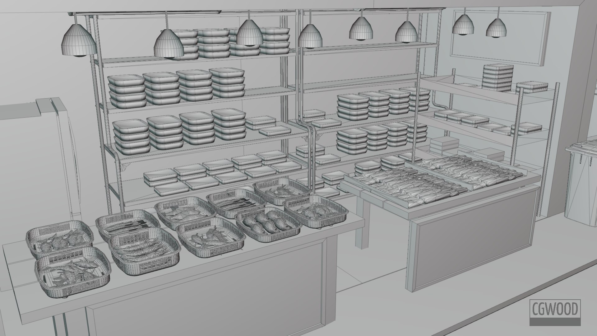 3D Seafood Market - TurboSquid 2288668