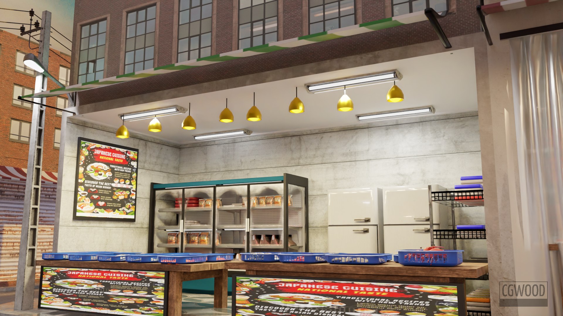 3D Seafood Market - TurboSquid 2288668