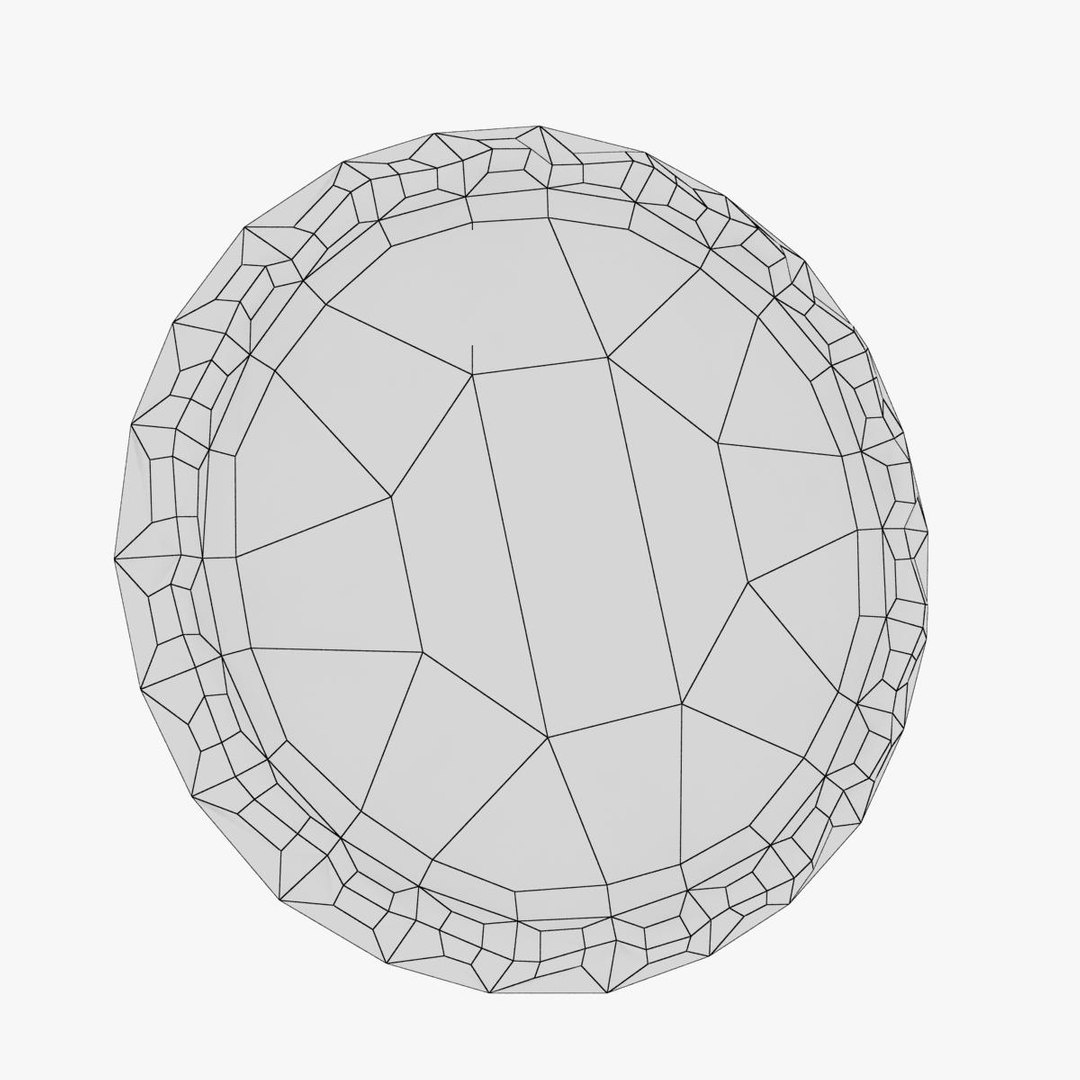 Old Circle Picture Frame Obj