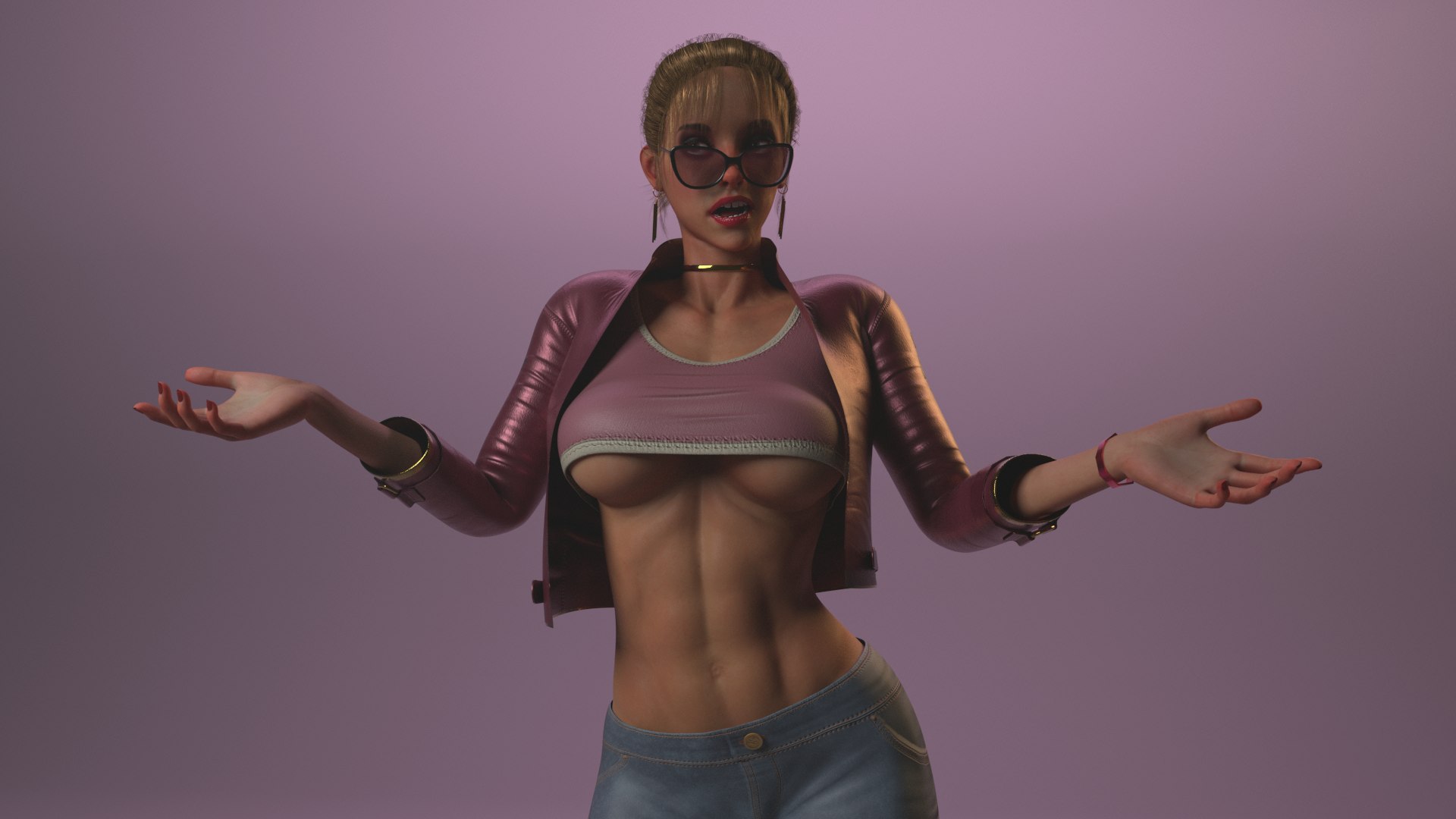 3d Female Character Rigged Turbosquid 2217384 