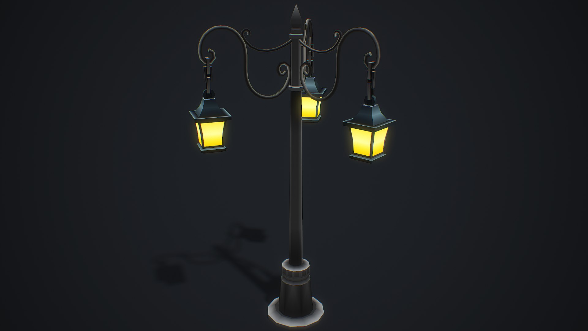 3D Stylized Street Lantern - Low Poly Game Ready - TurboSquid 1987500