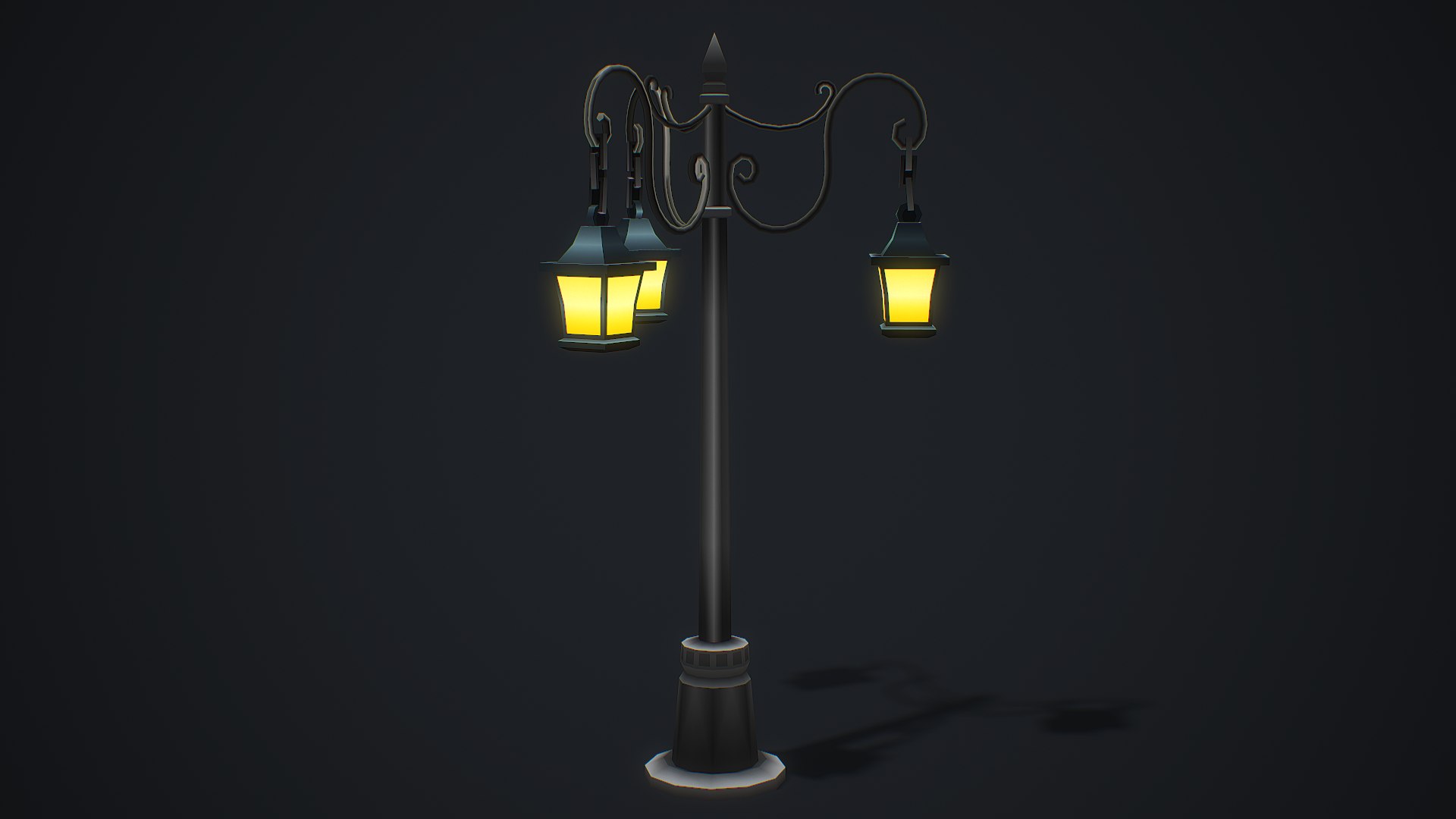 3D Stylized Street Lantern - Low Poly Game Ready - TurboSquid 1987500