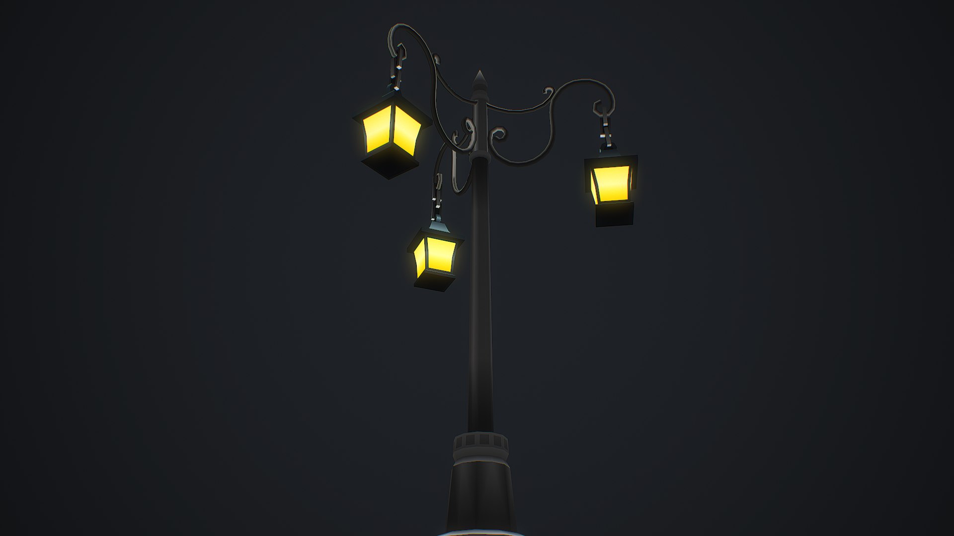 3D Stylized Street Lantern - Low Poly Game Ready - TurboSquid 1987500