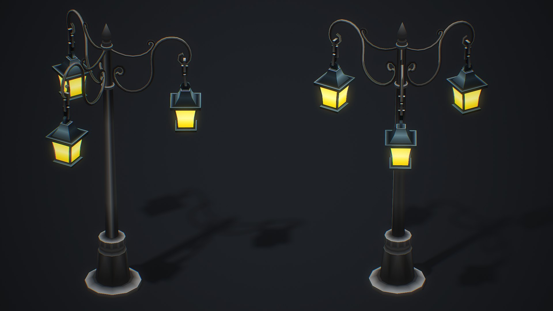 3D Stylized Street Lantern - Low Poly Game Ready - TurboSquid 1987500