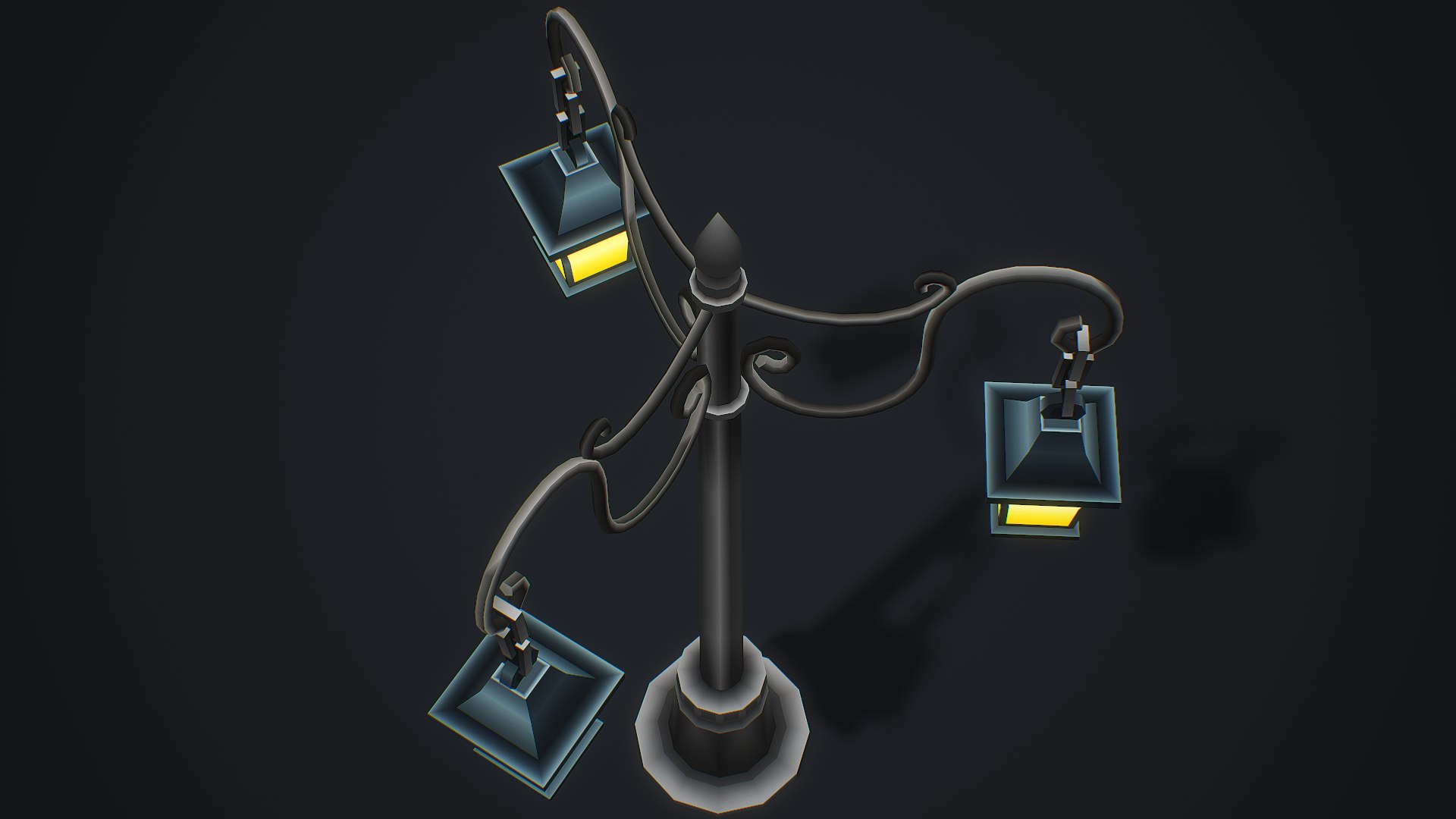 3D Stylized Street Lantern - Low Poly Game Ready - TurboSquid 1987500