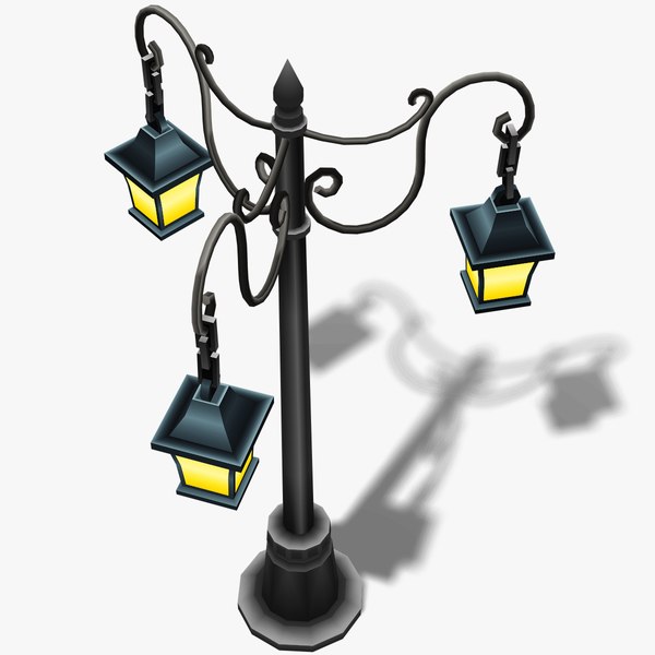 3D Stylized Street Lantern - Low Poly Game Ready - TurboSquid 1987500