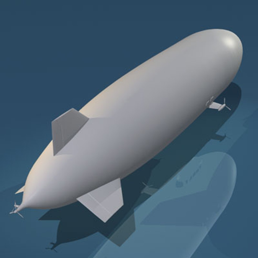Zeppelin Blimp 3d Model