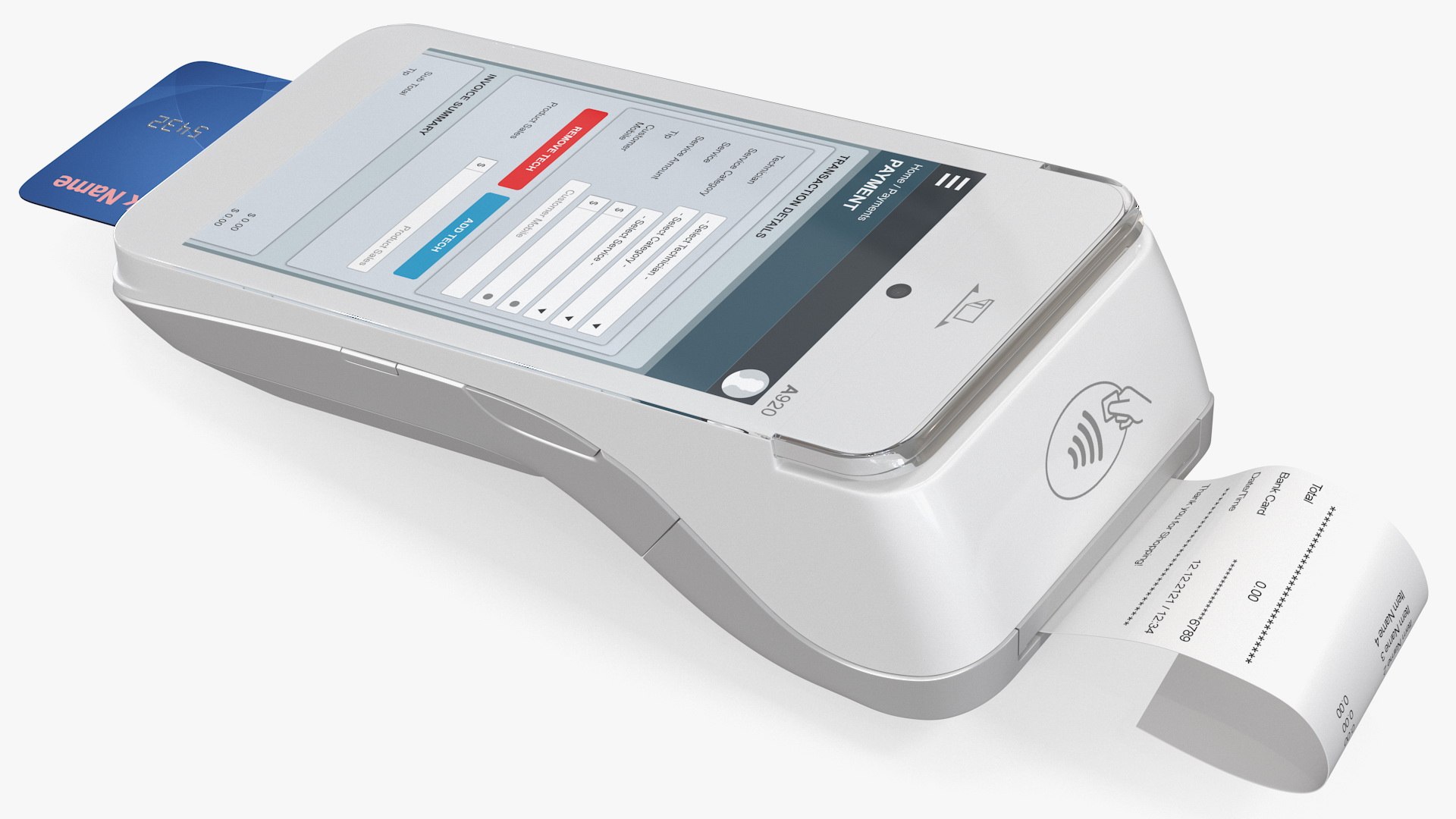 A920 Mobile Tablet Terminal 3D Model - TurboSquid 1622294