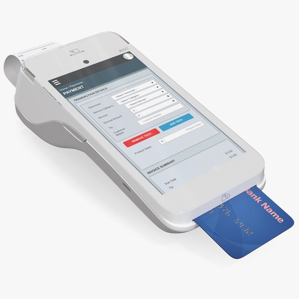 3D card terminal - TurboSquid 1219162