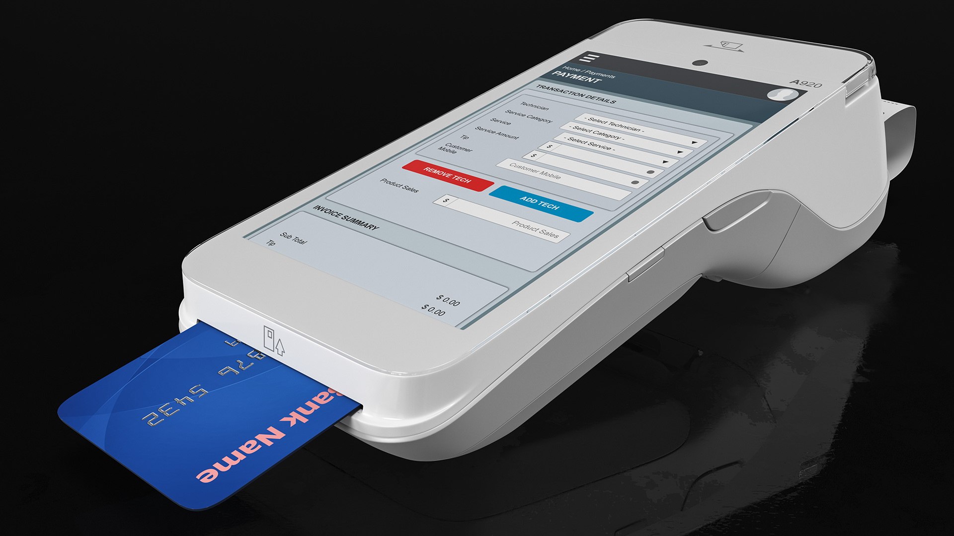 A920 Mobile Tablet Terminal 3D Model - TurboSquid 1622294