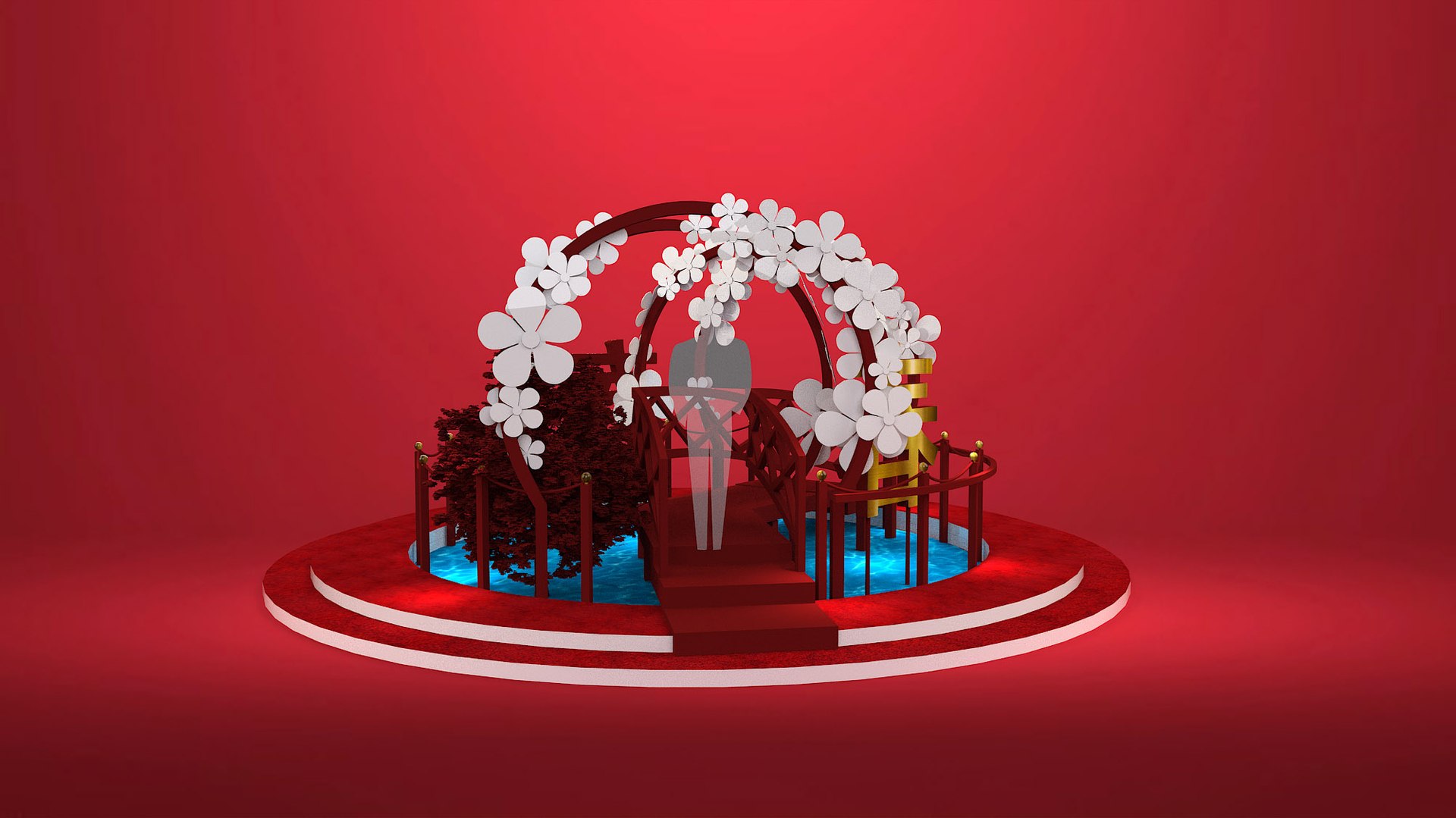 3D Build Instagramable Chinese New Year Display - Bridge Of Wealth ...