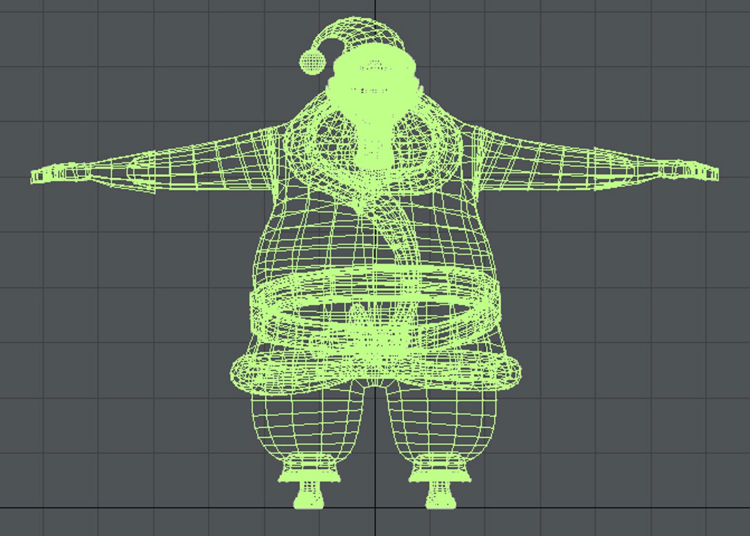 3ds Max Father Christmas Santa