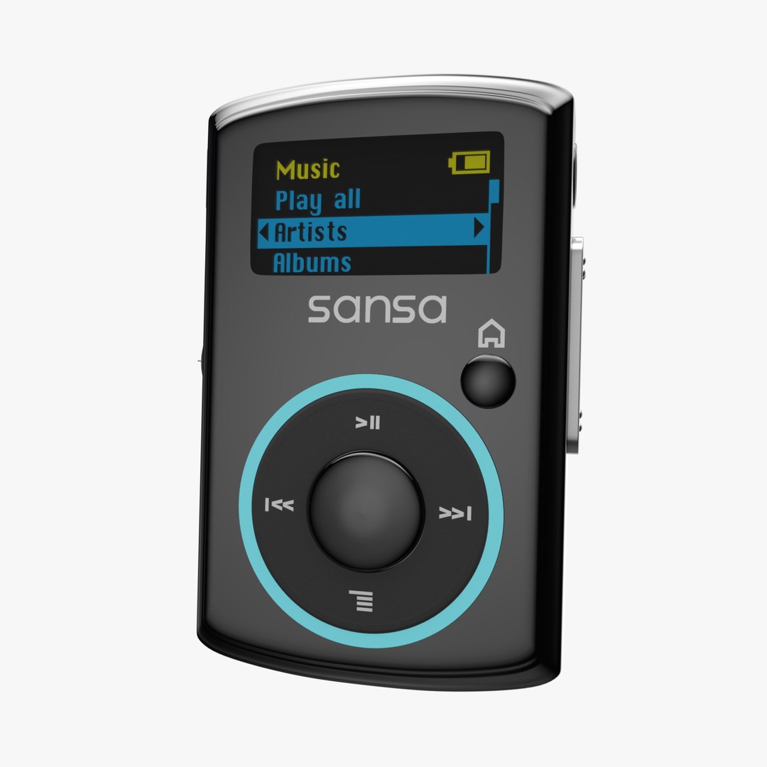 3d Model Sandisk Sansa Player