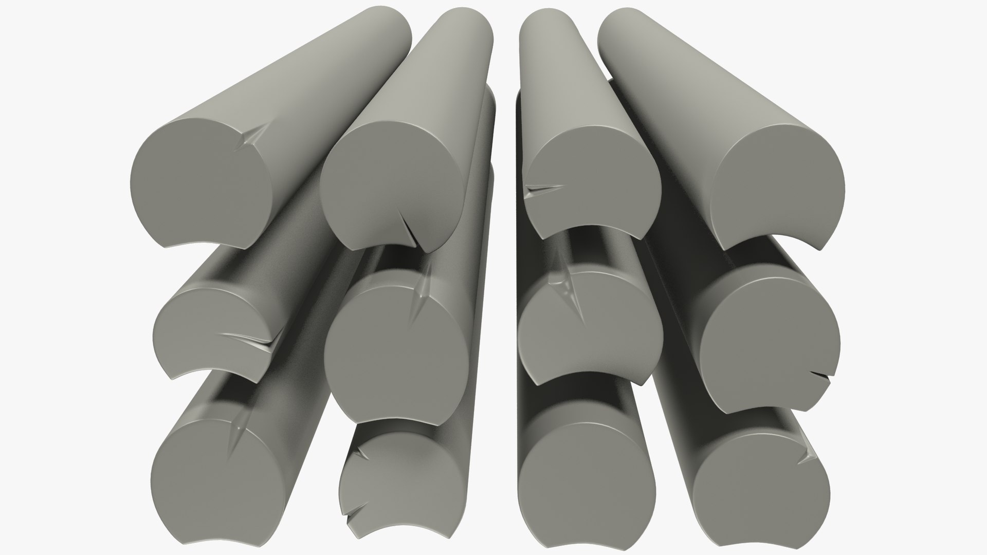 Cartoon Logs Set V1 3D Model - TurboSquid 2206481