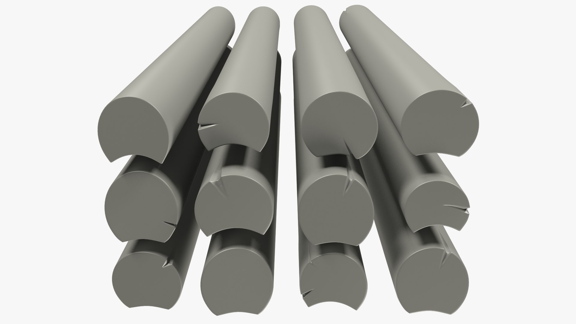 Cartoon Logs Set V1 3D Model - TurboSquid 2206481