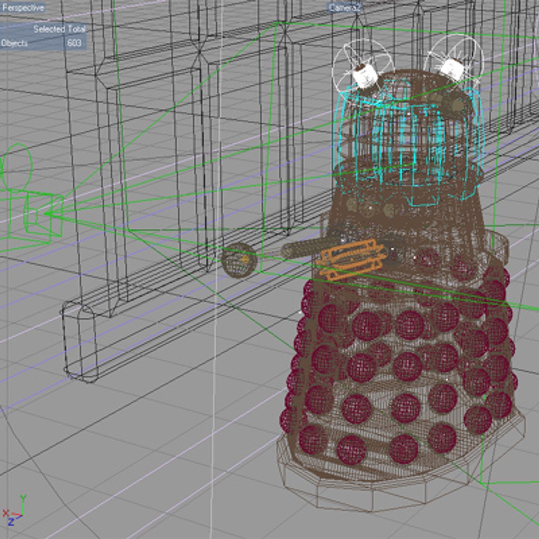 dalek alien 3d model