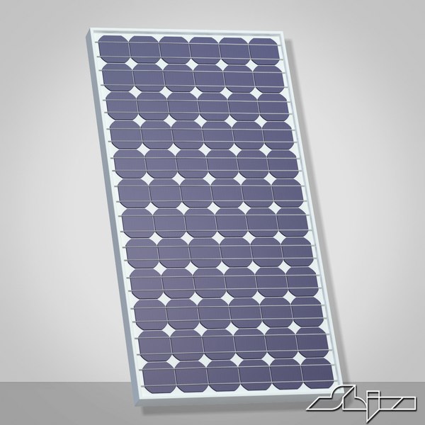 3d model solar panel