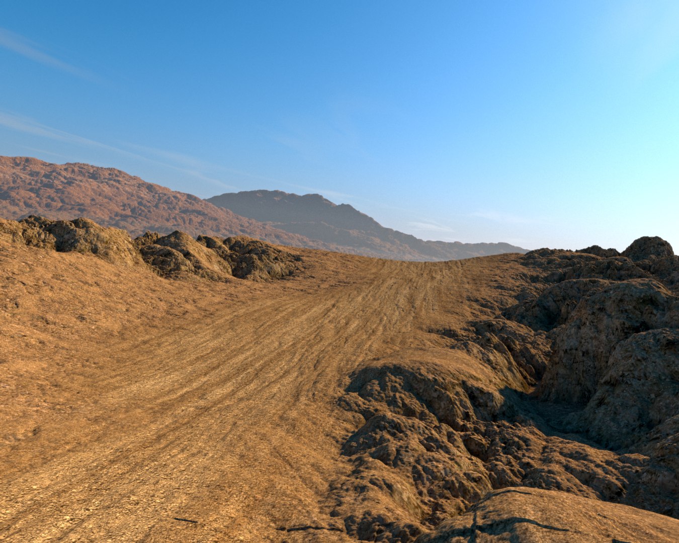 3d model realistic desert