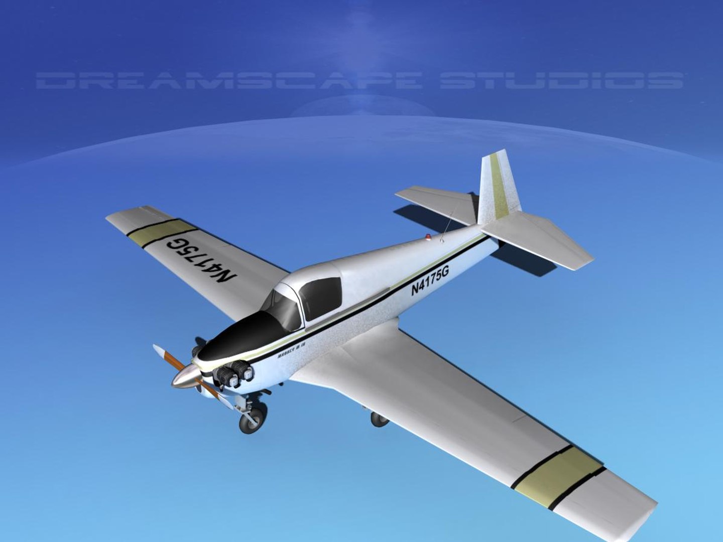 3d model of built mooney m-18 mite