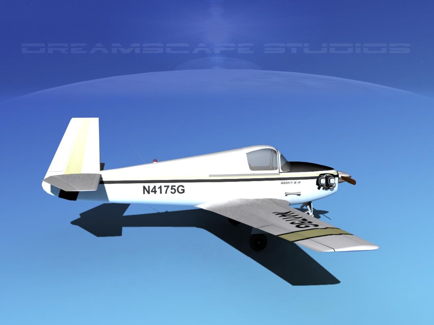 3d model of built mooney m-18 mite