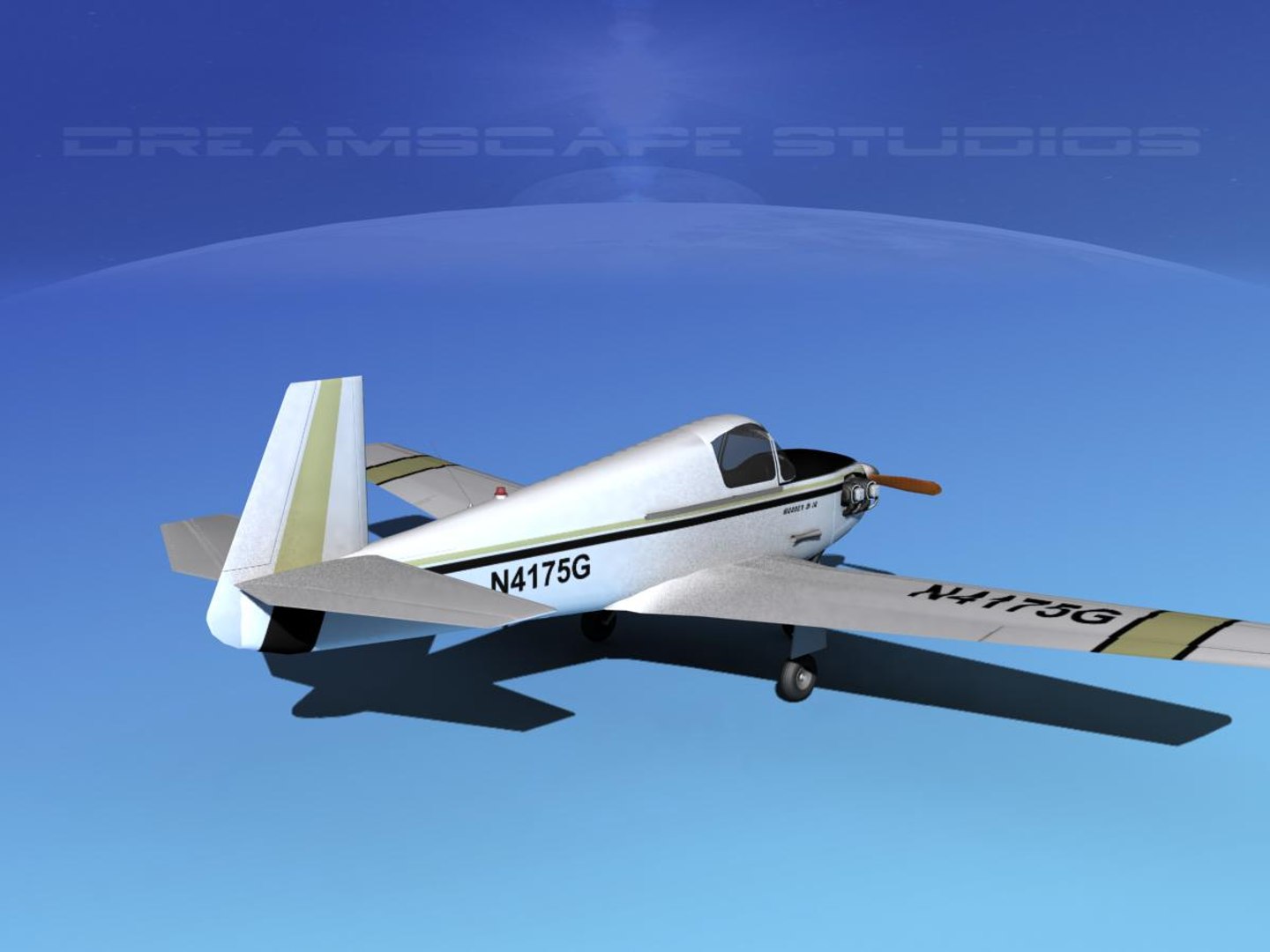 3d model of built mooney m-18 mite