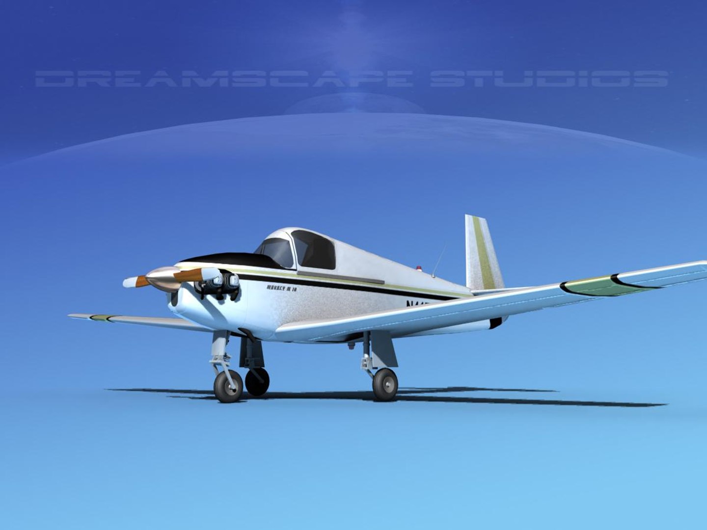 3d model of built mooney m-18 mite