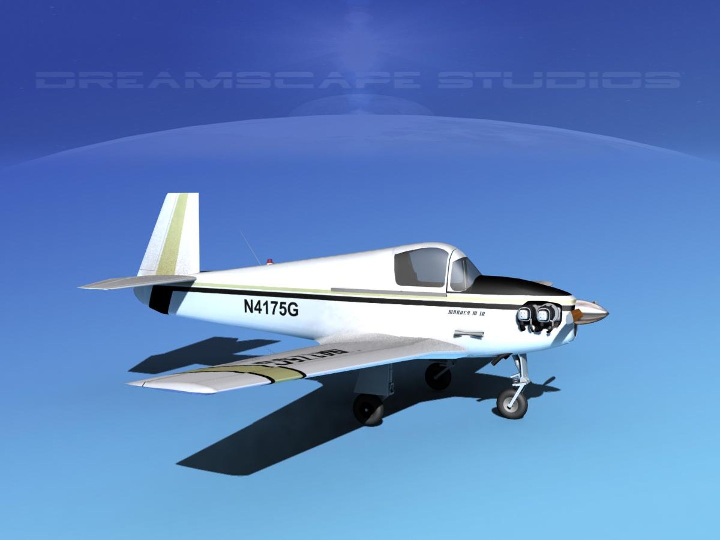 3d model of built mooney m-18 mite