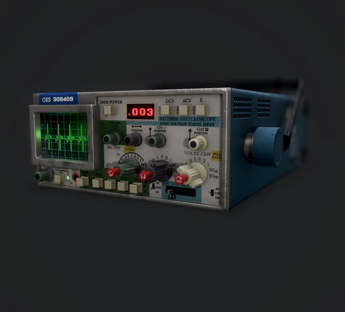 3D Tektronix 305 Dmm - TurboSquid 1451863