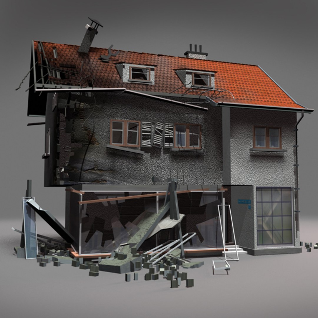 Ruin Building 3d Model