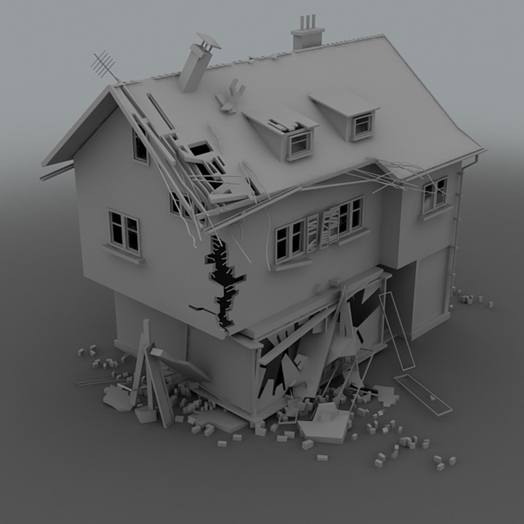 Ruin Building 3d Model