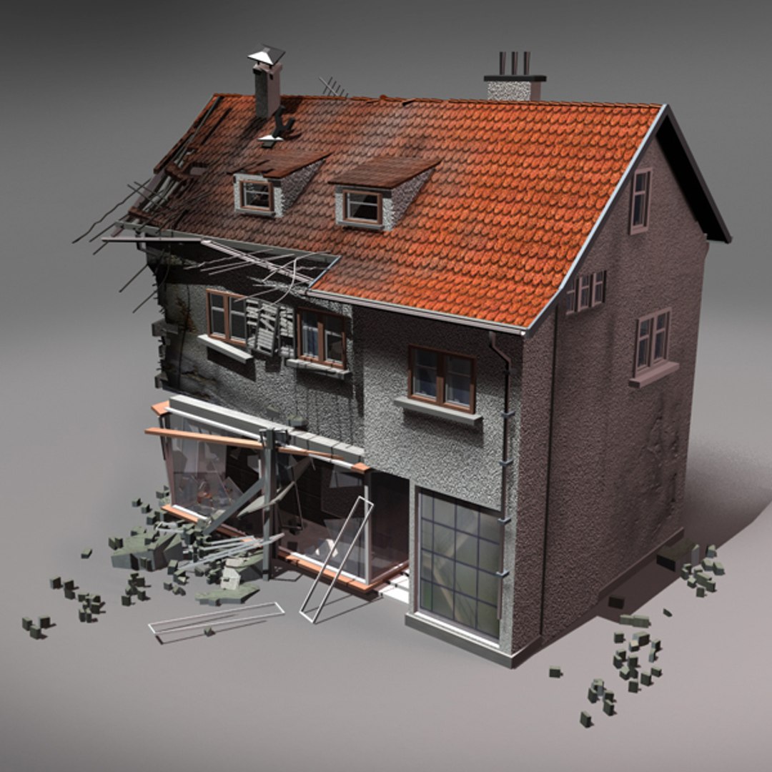 Ruin Building 3d Model