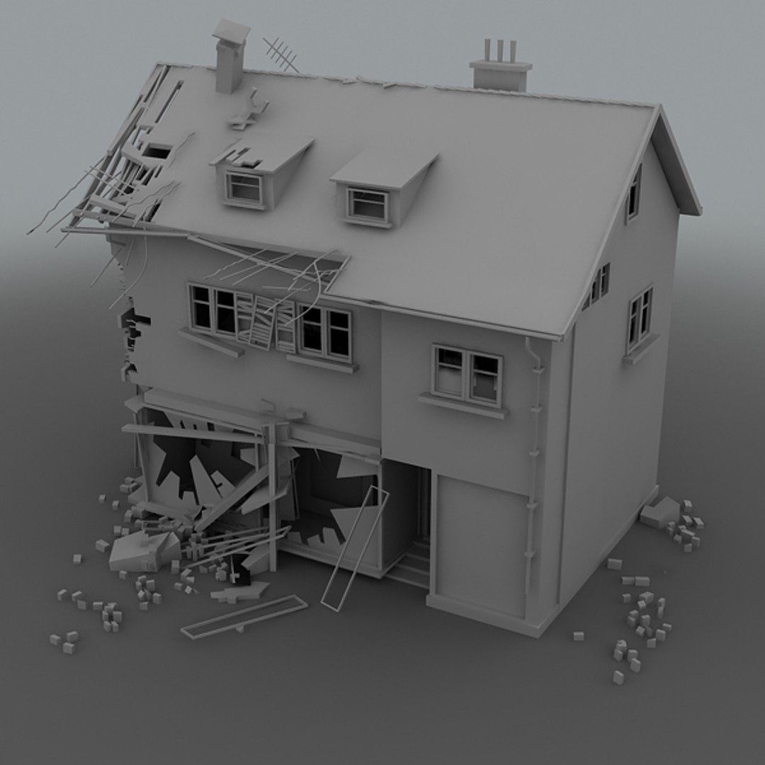 Ruin Building 3d Model