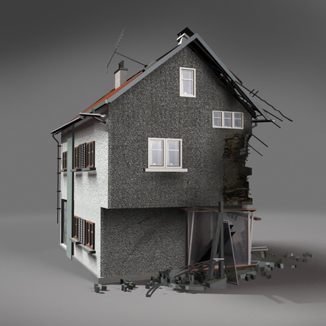Ruin Building 3d Model