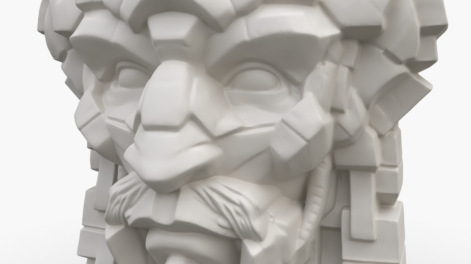 Stone Sentinel Bust 9 3D Model - TurboSquid 2187754