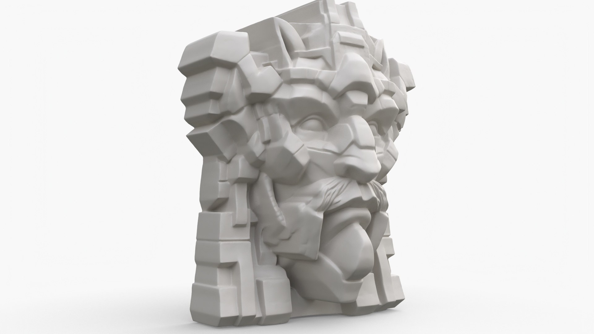 Stone Sentinel Bust 9 3D Model - TurboSquid 2187754