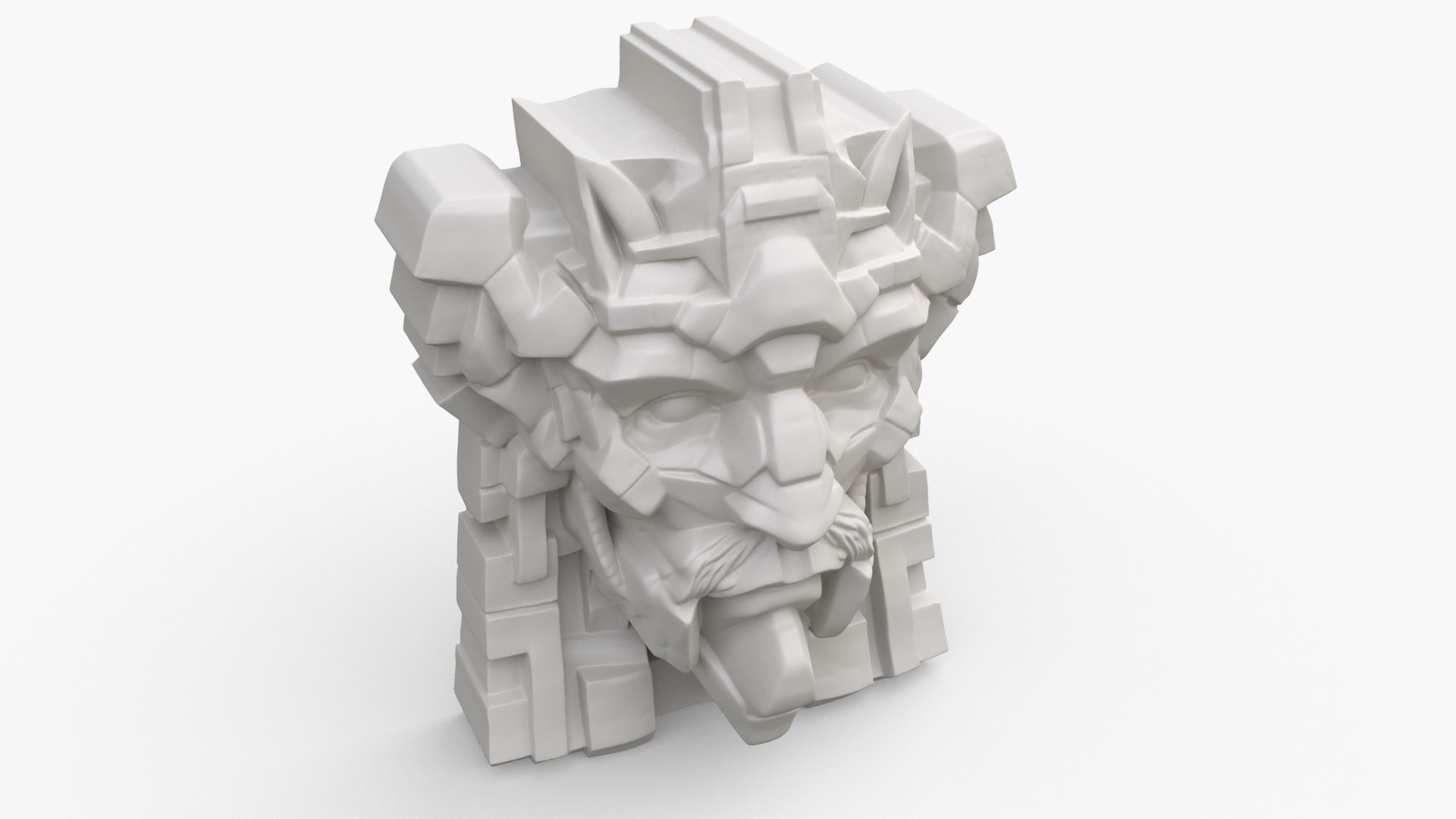 Stone Sentinel Bust 9 3D Model - TurboSquid 2187754