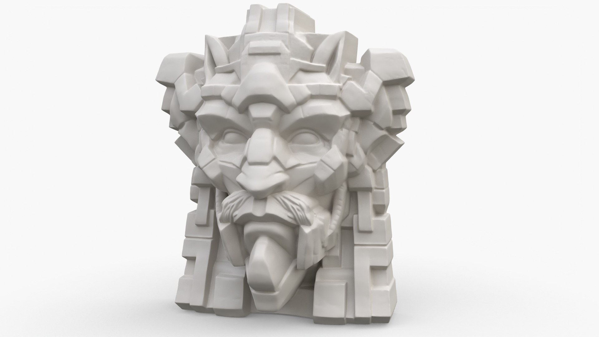 Stone Sentinel Bust 9 3D Model - TurboSquid 2187754
